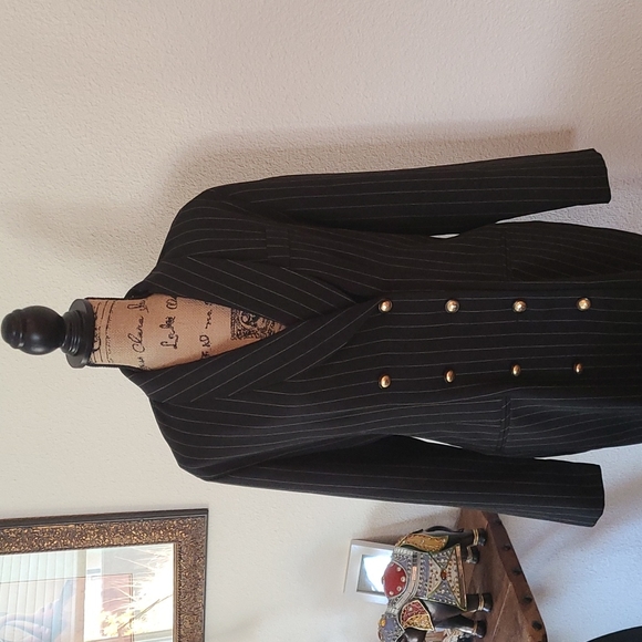 Danny & Nicole | Jackets & Coats | Danny And Nicole Pin Stripe Coat ...